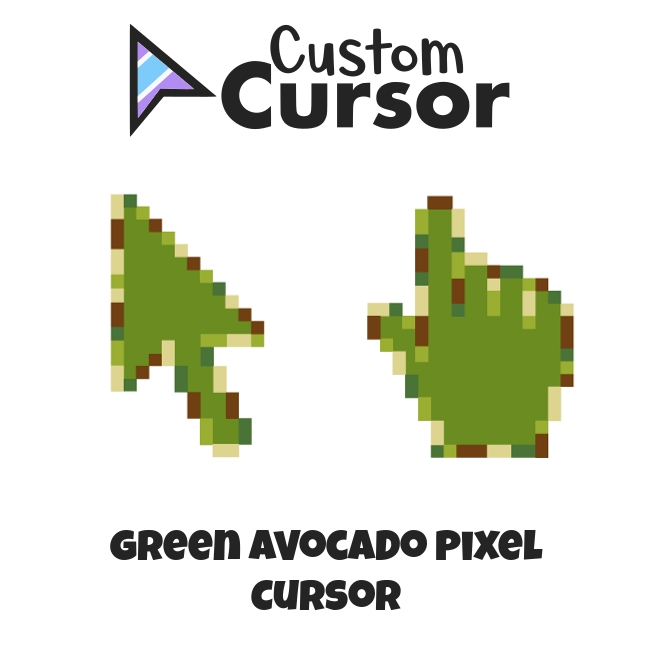 Green Avocado Pixel cursor – Custom Cursor