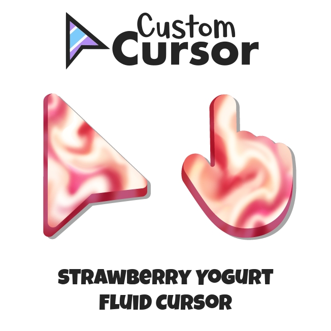 Strawberry Yogurt Fluid cursor – Custom Cursor
