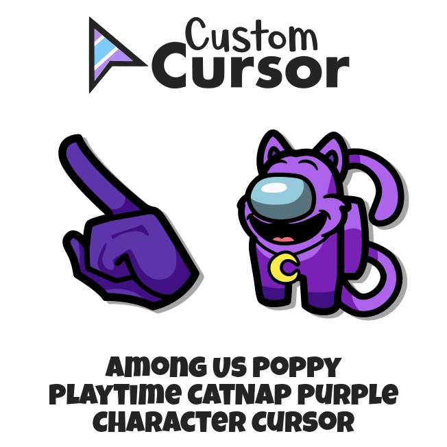 Among Us Poppy Playtime CatNap Purple Character cursor – Custom Cursor