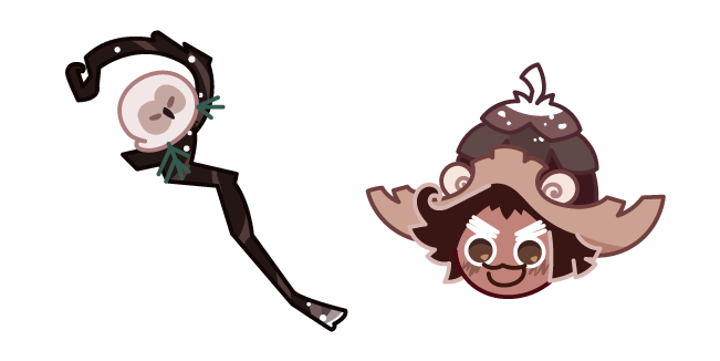 Cookie Run Pinecone Cookie and a Staff cursor – Custom Cursor