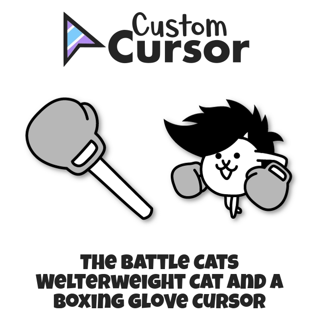 The Battle Cats Welterweight Cat and a Boxing Glove cursor – Custom Cursor