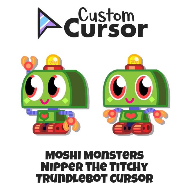 Moshi Monsters Nipper the Titchy TrundleBot cursor – Custom Cursor