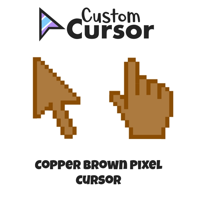 Copper Brown Pixel cursor – Custom Cursor