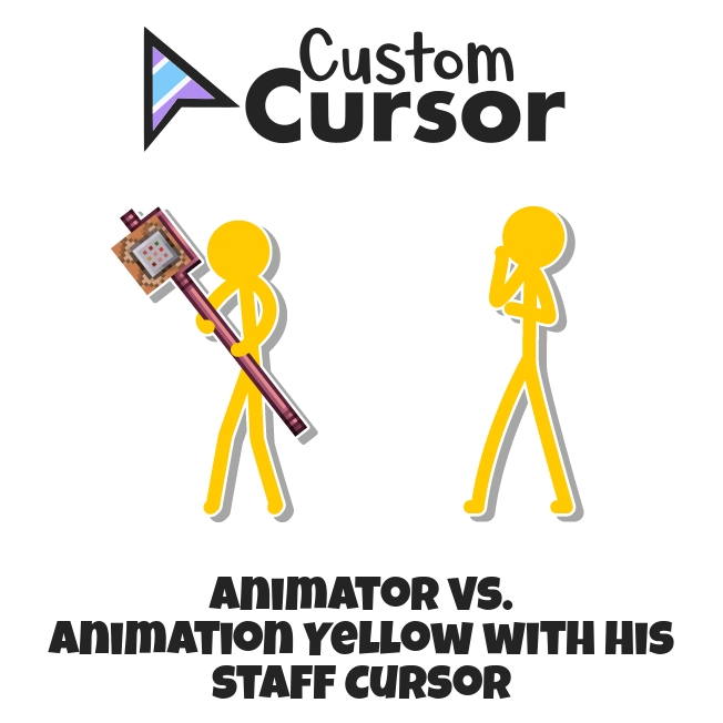 Animator vs. Animation Yellow with his Staff курсор пак – Custom Cursor