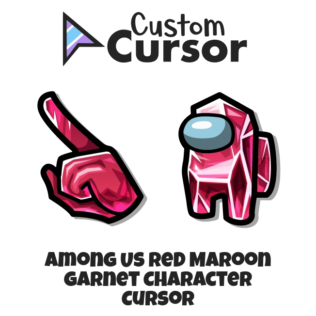 Among Us Red Maroon Garnet Character cursor – Custom Cursor