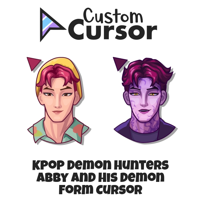 KPop Demon Hunters Abby and his Demon Form cursor – Custom Cursor