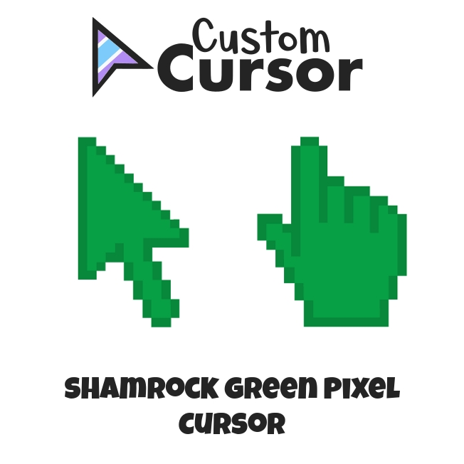 Shamrock Green Pixel cursor – Custom Cursor