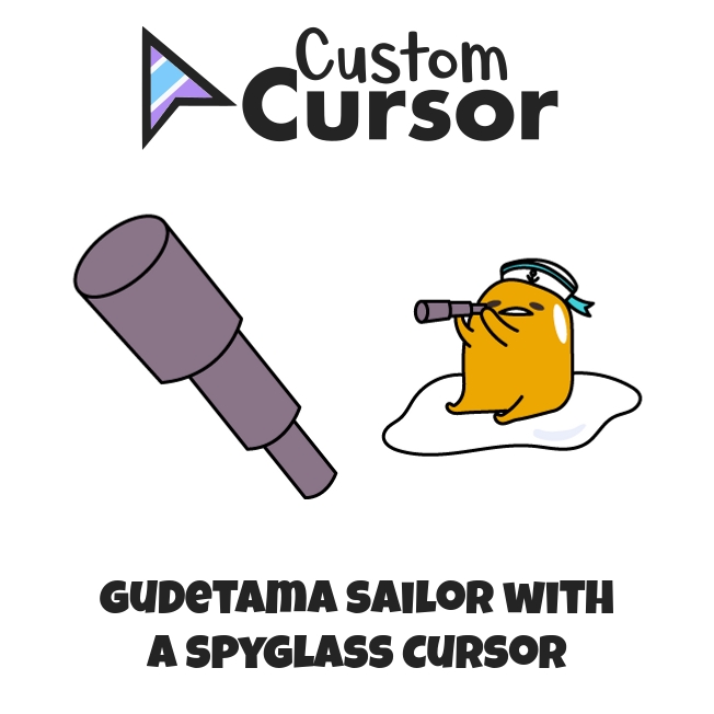 Gudetama Sailor with a Spyglass cursor – Custom Cursor