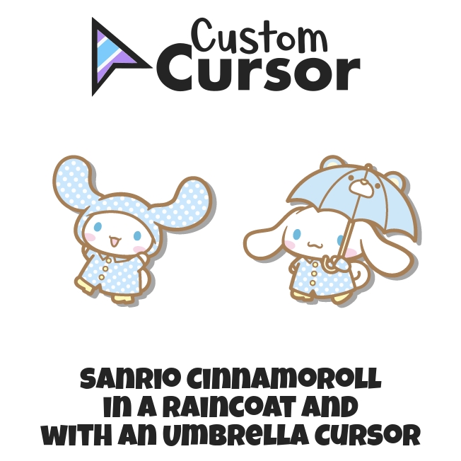 Sanrio Cinnamoroll in a Raincoat and with an Umbrella cursor – Custom ...