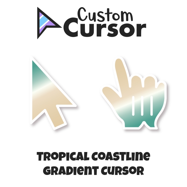 Tropical Coastline Gradient cursor – Custom Cursor