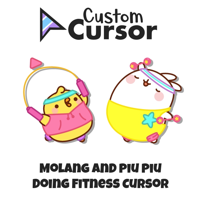 Molang et Piu Piu Fait du Fitness Curseur – Custom Cursor