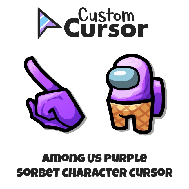 Among Us Personaje de Sorbete Púrpura cursor – Custom Cursor