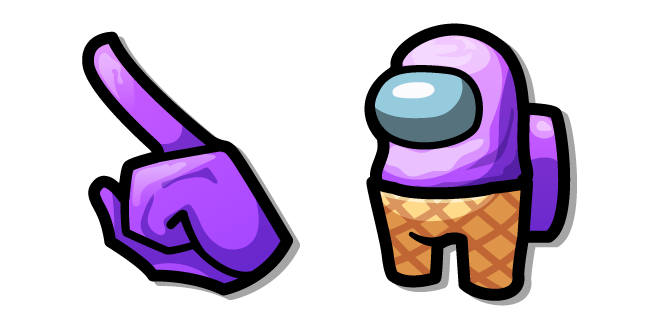 Among Us Personnage de Sorbet Violet Curseur – Custom Cursor