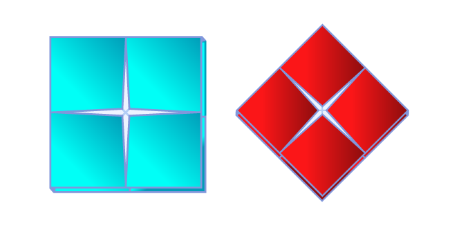 Origami Squid Game Ddakji cursor – Custom Cursor