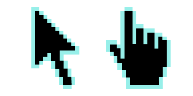 Neon Night City Pixel cursor – Custom Cursor