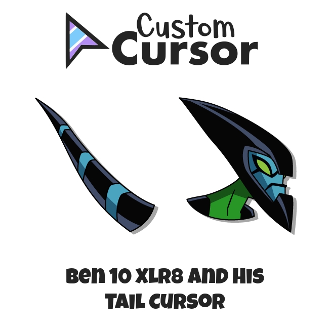 Ben 10 XLR8 and his Tail cursor – Custom Cursor