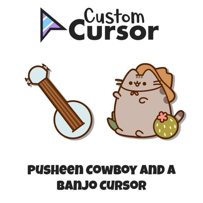 Pusheen Cowboy and a Banjo cursor – Custom Cursor