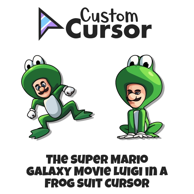 The Super Mario Galaxy Movie Luigi in a Frog Suit cursor – Custom Cursor