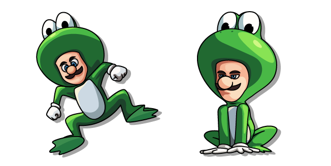 The Super Mario Galaxy Movie Luigi in a Frog Suit cursor – Custom Cursor