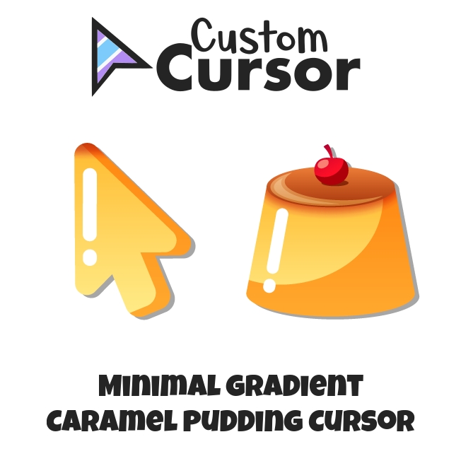 Minimal Gradient Caramel Pudding cursor – Custom Cursor