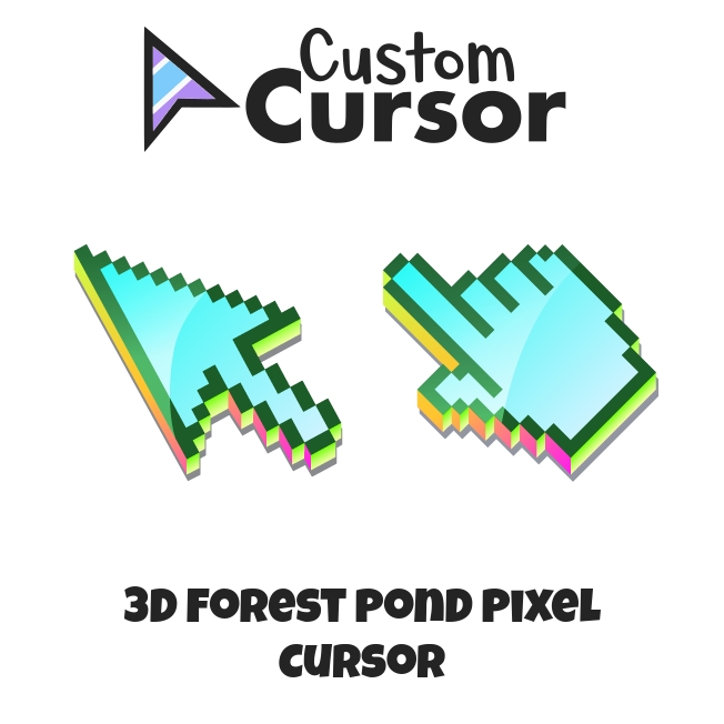 3D Forest Pond Pixel курсор пак – Custom Cursor