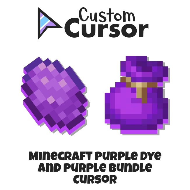 Minecraft Purple Dye and Purple Bundle курсор пак – Custom Cursor