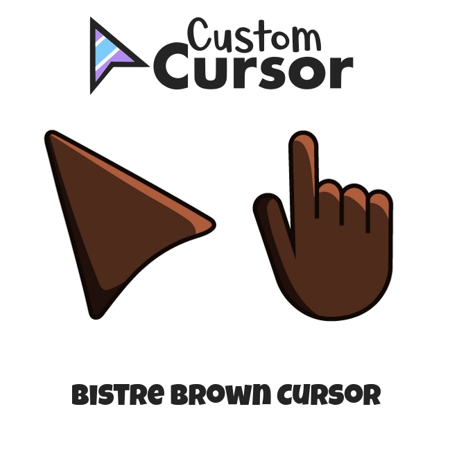 Bistre Marrón cursor – Custom Cursor