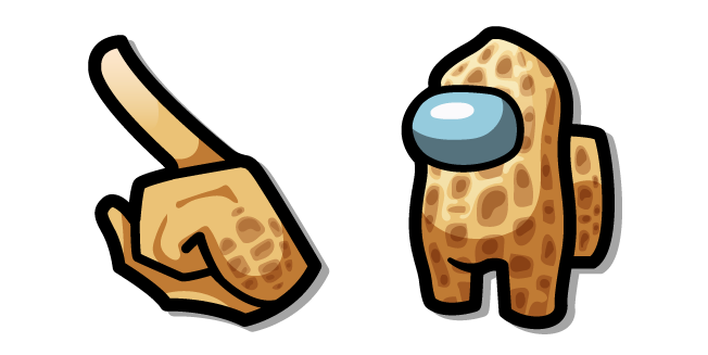 Among Us Yellow Peanut Character cursor – Custom Cursor