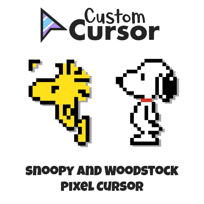 Snoopy and Woodstock Pixel cursor – Custom Cursor