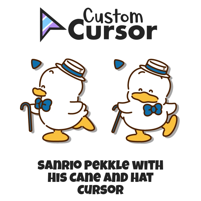 Sanrio Pekkle with his Cane and Hat cursor – Custom Cursor