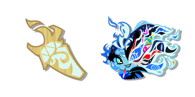 Cookie Run Shadow Milk Cookie New Form and his Hand cursor – Custom Cursor