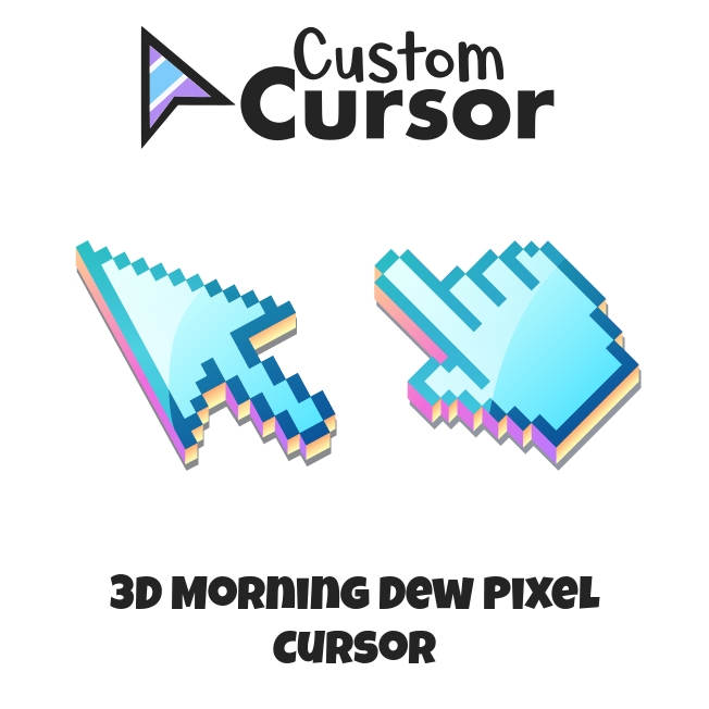 3D Morning Dew Pixel cursor – Custom Cursor