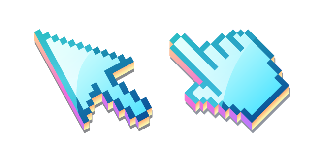 3D Morning Dew Pixel cursor – Custom Cursor