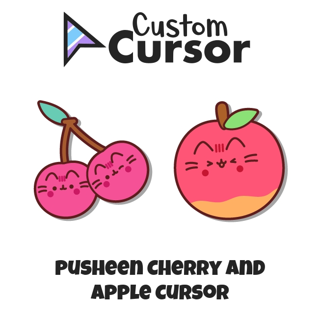 Pusheen Cereza y Manzana cursor – Custom Cursor