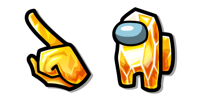 Among Us Orange Citrine Character cursor – Custom Cursor