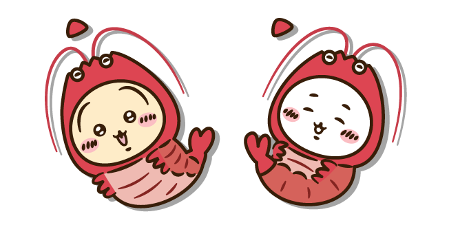 Chiikawa and Usagi in Lobster Costumes cursor – Custom Cursor
