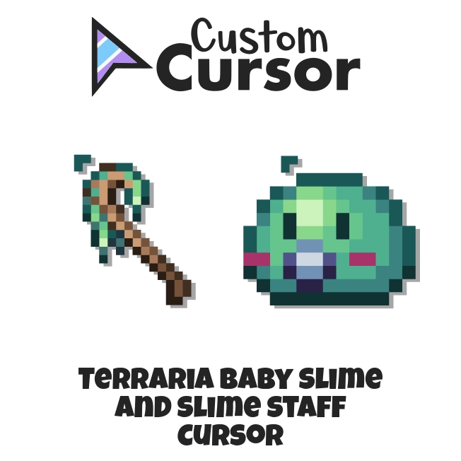Terraria Baby Slime and Slime Staff cursor – Custom Cursor