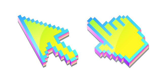 3D Lime Candy Pixel cursor – Custom Cursor