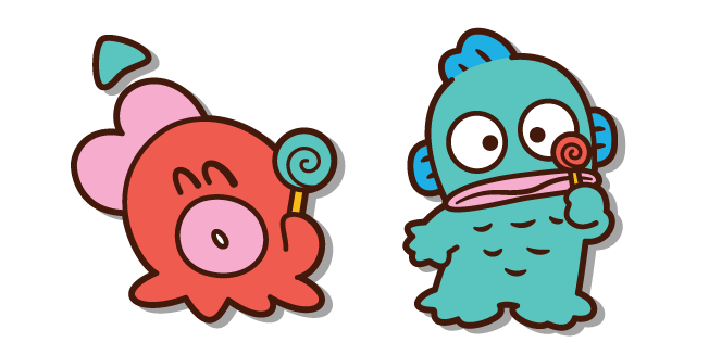 Sanrio Hangyodon and Sayuri with Lollipops cursor – Custom Cursor