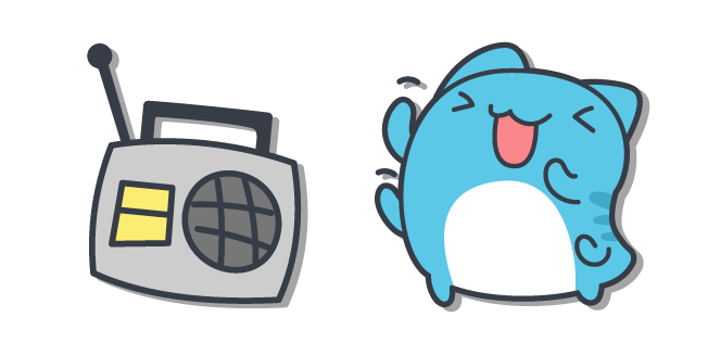 Dancing Bugcat Capoo and a Boombox cursor – Custom Cursor