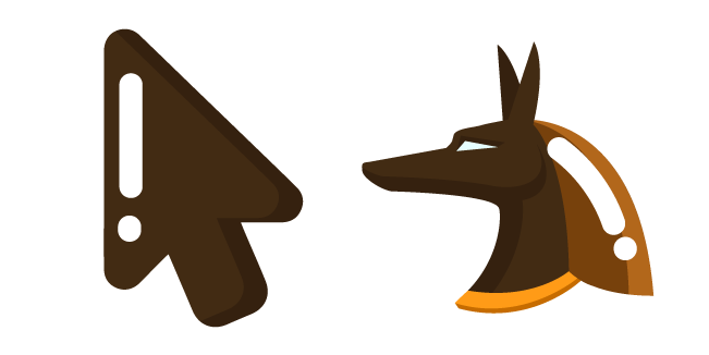 Minimal Brown Anubis cursor – Custom Cursor
