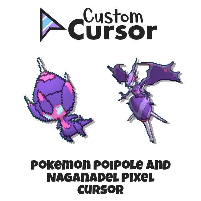 Pokemon Poipole and Naganadel Pixel cursor – Custom Cursor