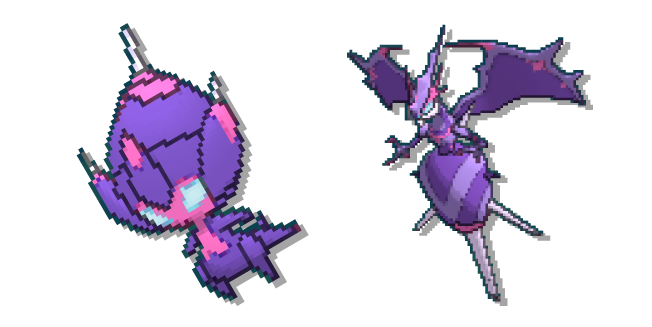 Pokemon Poipole and Naganadel Pixel cursor – Custom Cursor