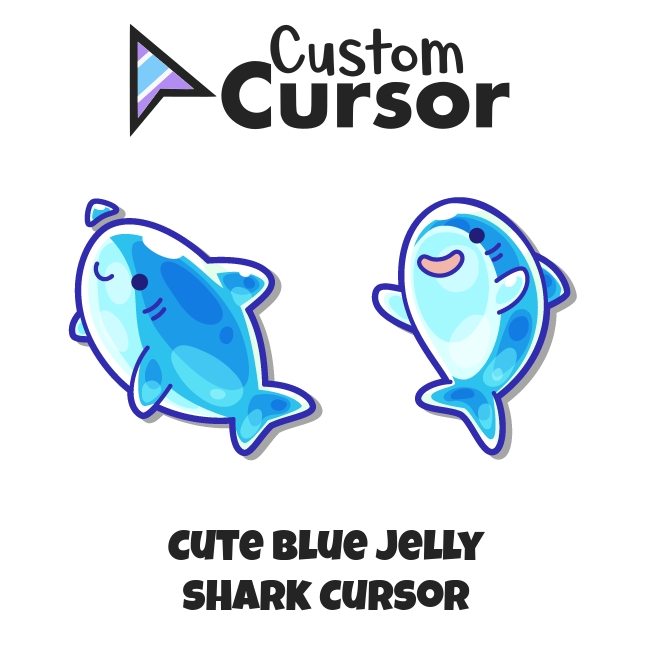 Lindo Tiburón de Gominola Azul cursor – Custom Cursor