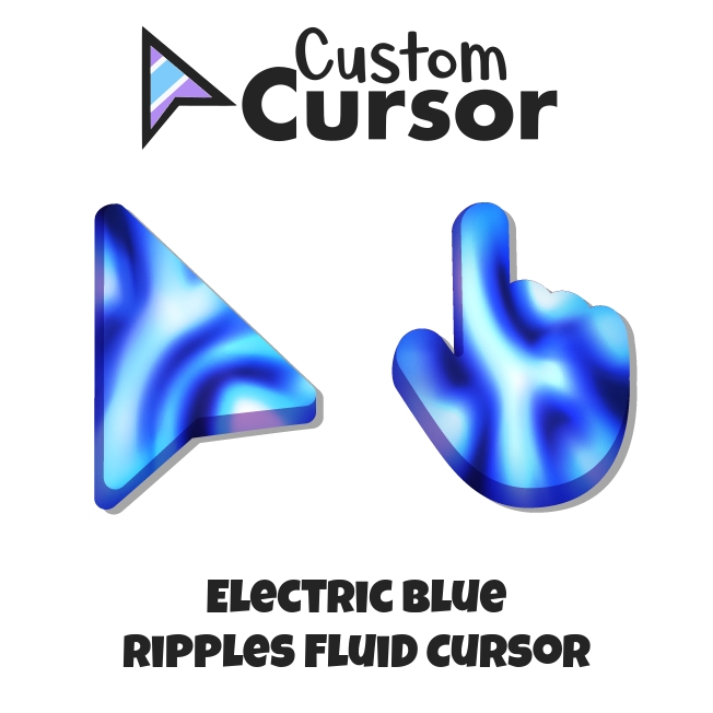 Electric Blue Ripples Fluid cursor – Custom Cursor