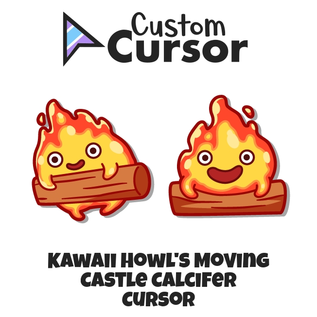 Kawaii Howl's Moving Castle Calcifer cursor – Custom Cursor