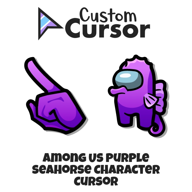 Among Us Purple Seahorse Character cursor – Custom Cursor