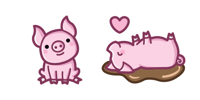 Cute Pig cursor – Custom Cursor browser extension