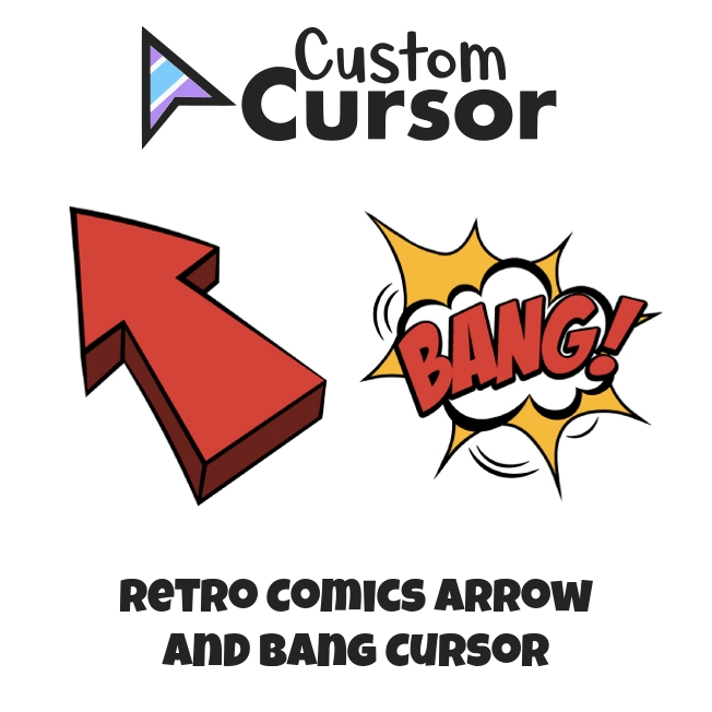 Retro Comics Arrow and Bang cursor – Custom Cursor
