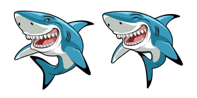 Funny Great White Shark cursor – Custom Cursor browser extension